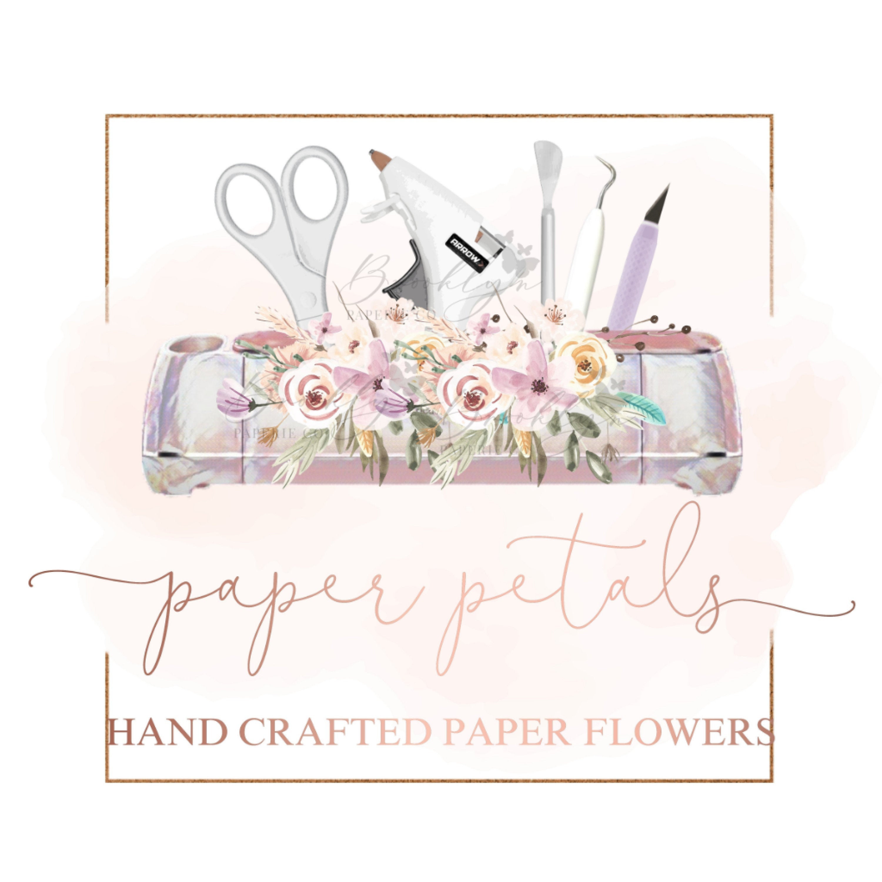 Paper Florist Logo - Paper Crafter Logo - Cricut Paper Flower Creator ...